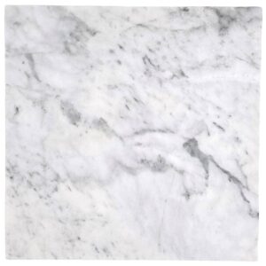 Bianco Carrara (White Carrera) Polished Marble 12 x 12 Floor and Wall Tile