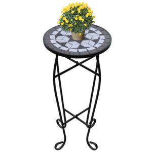 mosaic side table plant table terracotta plant stand