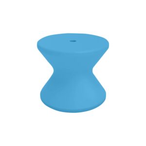 ledge lounger in-pool side table with umbrella hole (light blue)