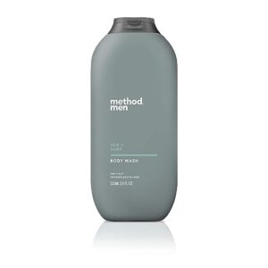 method men body wash, sea + surf, paraben and phthalate free, 18 fl oz (pack of 1)