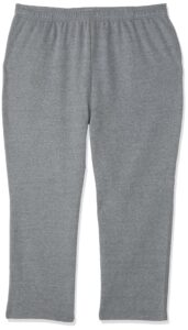 amazon essentials men's fleece sweatpant (available in big & tall), light grey heather, large