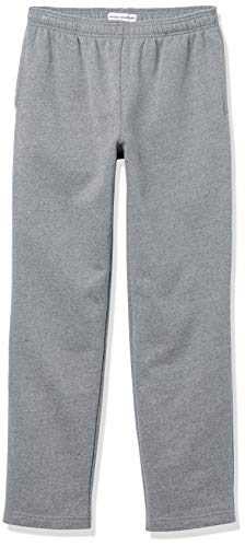 Amazon Essentials Men's Fleece Sweatpant (Available in Big & Tall), Light Grey Heather, Large