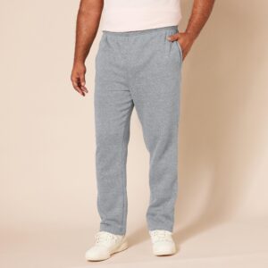 Amazon Essentials Men's Fleece Sweatpant (Available in Big & Tall), Light Grey Heather, Large