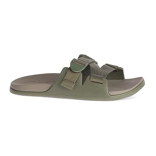 Chaco Men's CHILLOS SLIDE Sandal, Fossil, 12