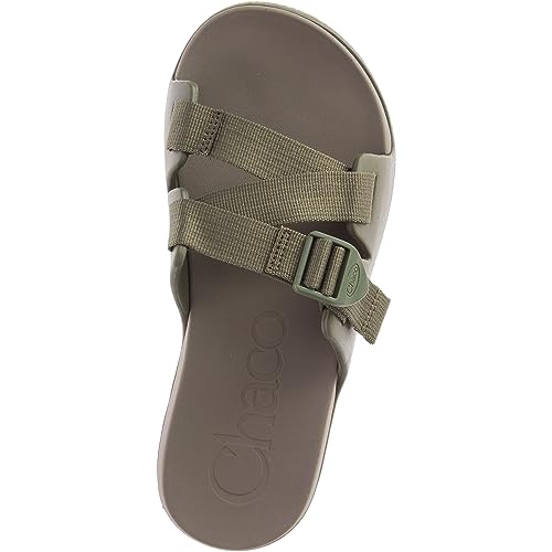 Chaco Men's CHILLOS SLIDE Sandal, Fossil, 12