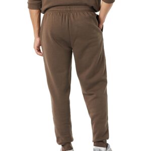 Amazon Essentials Men's Fleece Jogger Pant, Medium Brown, Small