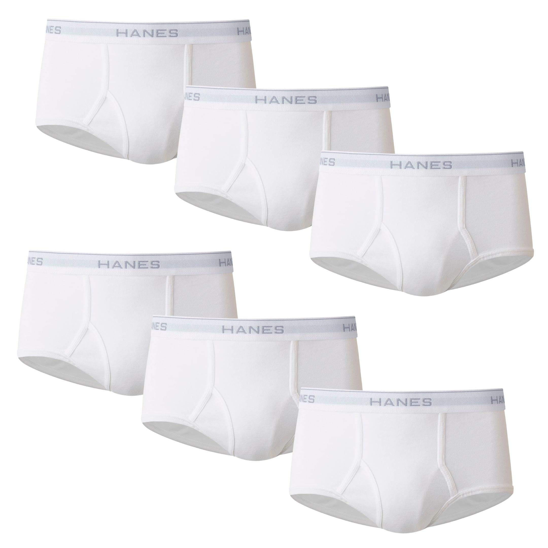 Hanes Men's Tagless ComfortFlex Waistband, Multi-Packs Available Brief, 6-pack, X-Large