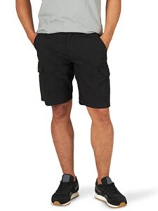 lee mens extreme motion swope cargo shorts, black, 32 us