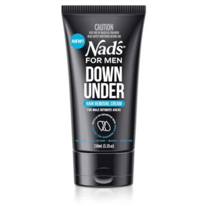 nad's for men intimate hair removal cream for men - easy & painless, depilatory cream for unwanted male hair in intimate/private area, suitable for all skin types