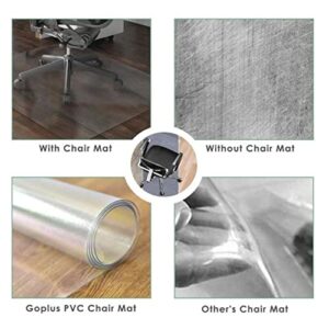 Clear PVC Desk Chair Mat Pvc Clear Transparent, Non-Slip Floor/Carpet Protector Mat Scratch Resistant Wear Resistant Indoor,100% Waterproof Vinyl Plastic Floor Mat,Can Be Cut,60/80/90/100/120/140cm wi