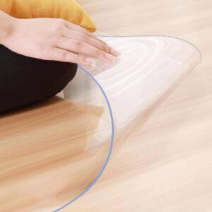 clear pvc desk chair mat pvc carpet protector for hardwood floors,100% waterproof vinyl plastic floor mat,can be cut for hardwood floor, can be cut,75/95/115/135/155/165cm wide for office & home (col