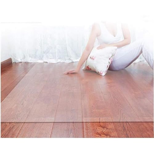 Clear PVC Desk Chair Mat 1.5mm Non-slip Entrance Door Mats,Clear Vinyl Runner Rug for Hard Wood/Tile Floor,Plastic Hallway Carpet Protector, Can Be Cut, Indoor Outdoor,70/90/110/130/150cm wide,100-280