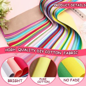 70 Pcs Solid Color Jelly Cotton Fabric Patchwork Roll, 2.55 Inch Cotton Fabric Quilting Strips Roll Up Jelly Fabric Patchwork Cotton Fabric for Quilters and Sewing DIY Crafts