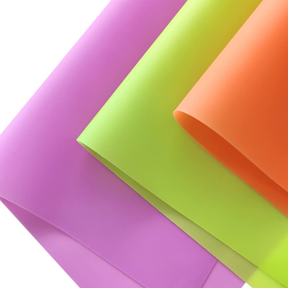 6 Pcs Colorful Jelly Sheets Candy Color Transluscent Vinyl Sheets for DIY Projects Sewing Craft 8 x12 (21cmx30cm) 8x12 inches XHT-533 0