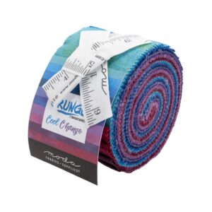 basicgrey grunge basics cool change junior jelly roll 20 2.5-inch strips moda fabrics 30150jjrcc