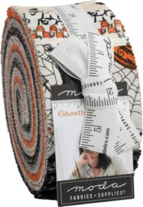 deb strain ghostly greetings jelly roll 40 2.5-inch strips moda fabrics 56040jr