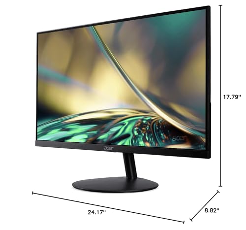 Acer SB272 EBI 27" Full HD (1920 x 1080) IPS Zero-Frame Gaming Office Monitor | AMD FreeSync Technology |