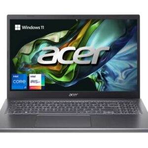 Acer Aspire 5 15 Slim Laptop | 15.6" FHD (1920 x 1080) IPS |Core i7-1355U | Intel Iris Xe Graphics | 16GB LPDDR5 | 512GB Gen 4 SSD | Wi-Fi 6E | USB4/Thunderbolt 4 | Backlit KB | A515-58M-7570, Gray