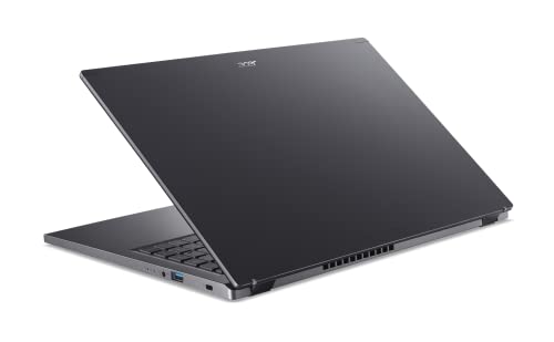 Acer Aspire 5 15 Slim Laptop | 15.6" FHD (1920 x 1080) IPS |Core i7-1355U | Intel Iris Xe Graphics | 16GB LPDDR5 | 512GB Gen 4 SSD | Wi-Fi 6E | USB4/Thunderbolt 4 | Backlit KB | A515-58M-7570, Gray