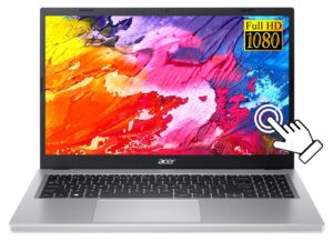 acer aspire slim laptop business computer, 15.6" touchscreen fhd display, 16gb ddr5 ram, 1tb ssd, amd ryzen 5 4-core processor, wifi 6, bluetooth, hd webcam, hdmi, type-c, windows 11 +gm mousepad