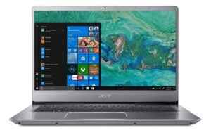 acer premium swift 3 laptop, 14" led-backlit widescreen fhd ips display, intel core i5-8250u processor up to 3.4ghz (>i7-7500u), 8 gb ddr4, 256 gb ssd, fingerprint reader, win10, silver