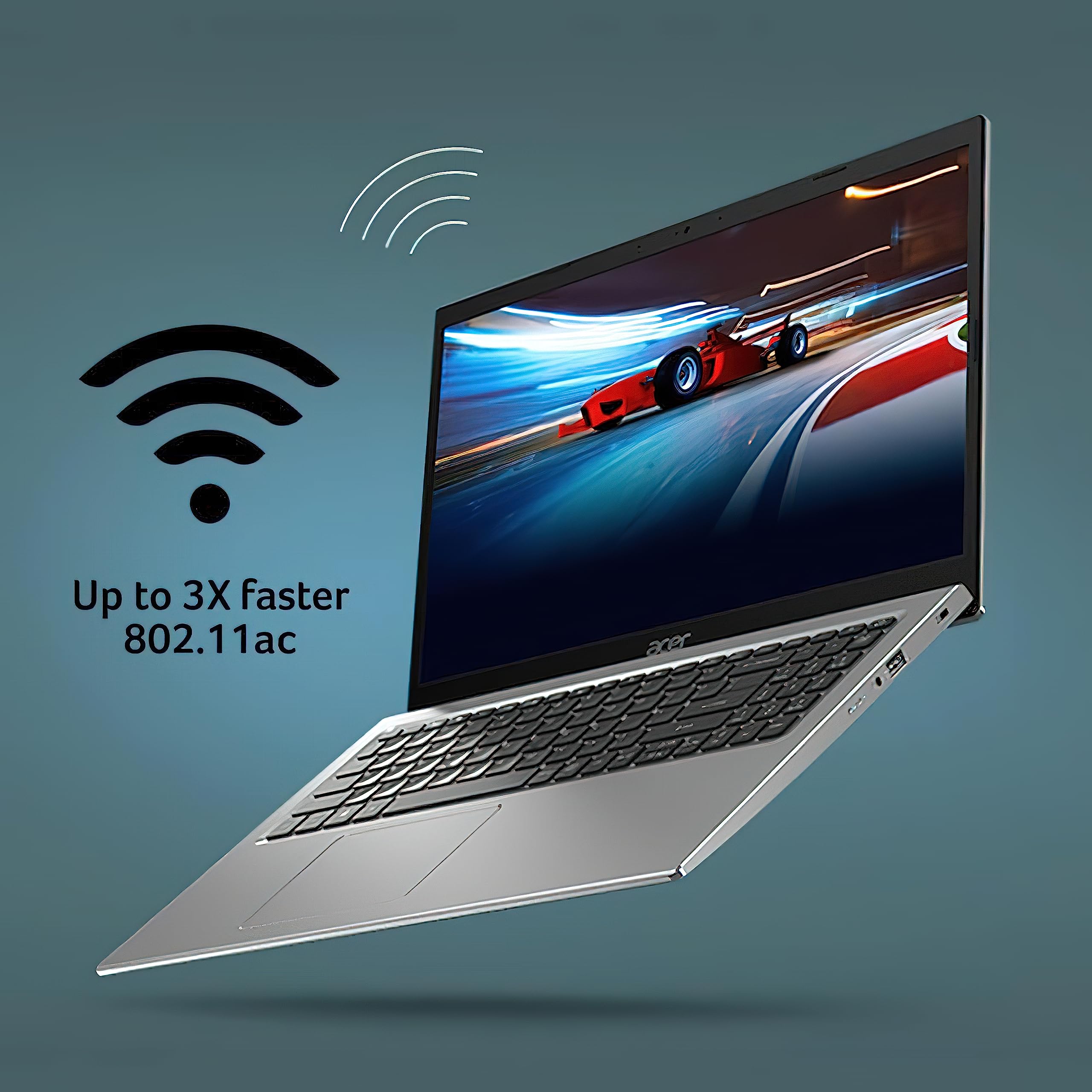 acer 2023 Newest Aspire 1 Slim Laptop, 15.6" FHD Laptop, Intel Celeron N4500 Processor, 12GB RAM, 128GB eMMC, 1-Year Microsoft 365 Personal Subscription,Student, Windows 11 Home S