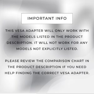 HumanCentric VESA Mount Compatible with Acer Monitors SA241Y bi, SA271 bi, SB241Y Abi, SB271 bi, RL242YE, R242Y Ayi and R270 SMIPX, VESA Bracket Mounts Monitor to VESA 75x75 or 100x100