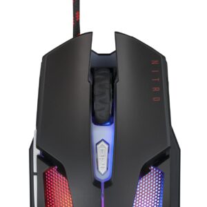 Acer Nitro Gaming Mouse III: 6D Optical Gaming Mouse with High 125MHz Polling Rate | 7 Colorful Breathing Lights with LED Logo and Pattern | 6 Optional DPI Shifts (800-7200) | 6 Buttons