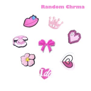 35,50,100Pcs Random Shoe Charms for Girls Cute PVC Shoes Accessories Charms,Lovely Charms Kawaii Pink Charms Shoe Decorations & Bracelet Wristband Party Gifts (35)