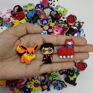 BAOBAOYU 20 50 100pcs PVC Random Different Shoe Charms for Shoe and Wristband Bracelet Decoration Party Gifts (20PCS)