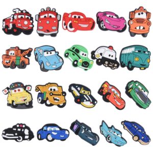 20pcs pvc shoe charms for croc cartoon car shoes-decorations accessories for kids party gifts