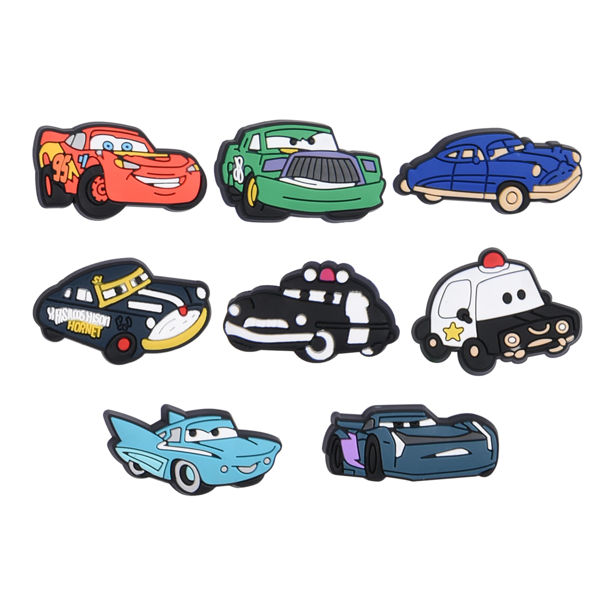 20PCS PVC Shoe Charms for Croc Cartoon Car Shoes-Decorations Accessories for Kids Party Gifts