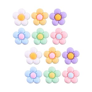 ad. myhm cute flower shoe charms 12pcs flower shoe charms clog pins gifts for girls women