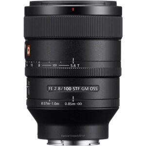 Sony SEL100F28GM 100mm f2.8 Medium-telephoto Fixed Prime Camera Lens, Black