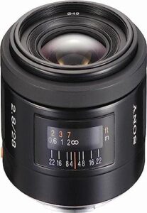 sony sal-28f28 28mm f/2.8 wide angle lens for sony alpha digital slr camera