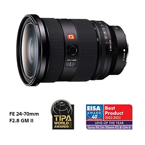 Sony FE 24-70 mm f/2.8 GM | Full-Frame, Mid-Range, Telephoto Lens (SEL2470GM) Black