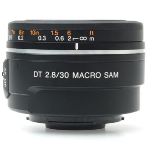 sony dt 30mm f2.8 macro sam sal30m28 lens for a mount - international version (no warranty)