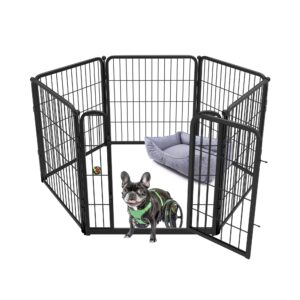 fxw homeplus dog playpen designed for indoor use, 24" height for puppy and small dogs, black│patented