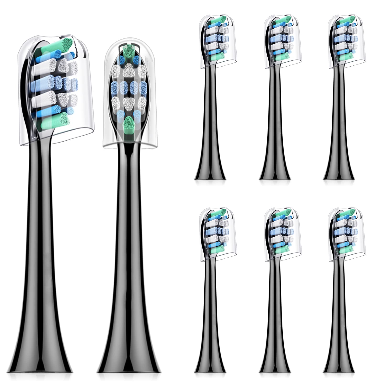 Toothbrush Replacement Heads Compatible with Philips Sonicare, 8 Pack, Electric Brush Head