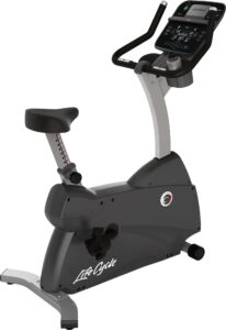 life fitness c3 upright indoor cycling exercise bike with track connect console silver