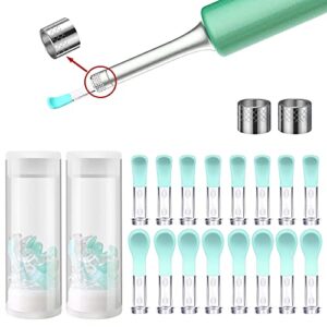 bebird ear cleaner replacement tips, 16 pieces waterproof silicone ear spoon for ear wax removal endoscope, bebird original ear cleaner tips for m9 pro/x11 pro/c3 pro/k10/x17 pro/t5 (latest version)