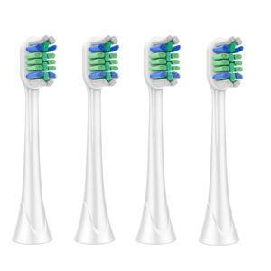 asocrew replacement toothbrush heads compatible with philips sonicare for c3 c2 g2, electric brush heads for sonicare c2 plaque control protectiveclean 4100 5100 6100 9023-bl551