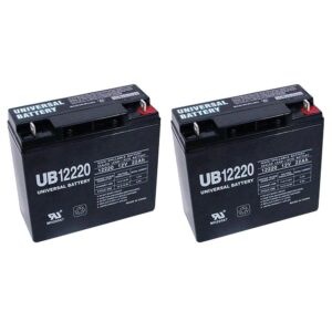 upg 12v 22ah battery for bruno typhoon c3 rwd wheelchair - 2 pack