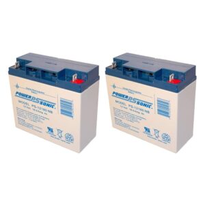 12V 18AH SLA Battery Replacement for Bruno Typhoon C3 RWD - 2 Pack