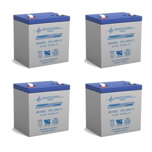 12v 5ah battery replacement for philips c-3 patient monitor - 4 pack