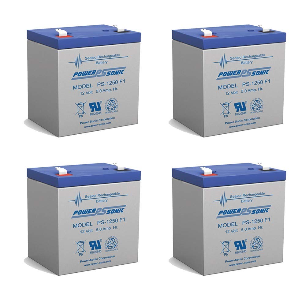 12V 5AH Battery Replacement for Philips C-3 Patient Monitor - 4 Pack