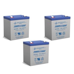 12v 5ah battery replacement for philips c-3 patient monitor - 3 pack