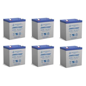 12v 5ah battery replacement for philips c-3 patient monitor - 6 pack