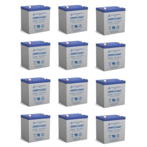 12v 5ah sla battery replaces philips c-3 patient monitor - 12 pack