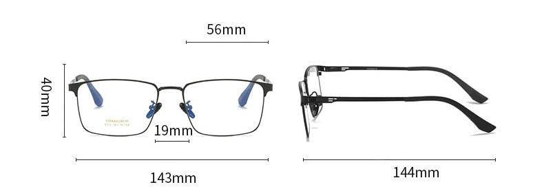 PARWANA Classic Blue Light Blocking Reading Glasses Fatigue Relieve Computer Readers Eyeglasses Flat Light Mirror (Color : C3, Size : +150)